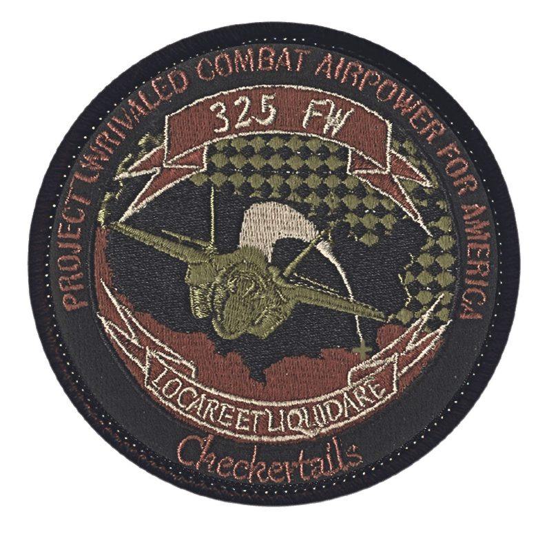 325 FW Checkertails Embroidered Patch – Badass Patches