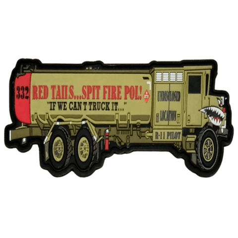 332 Red Tails POL Truck PVC Patch – Badass Patches