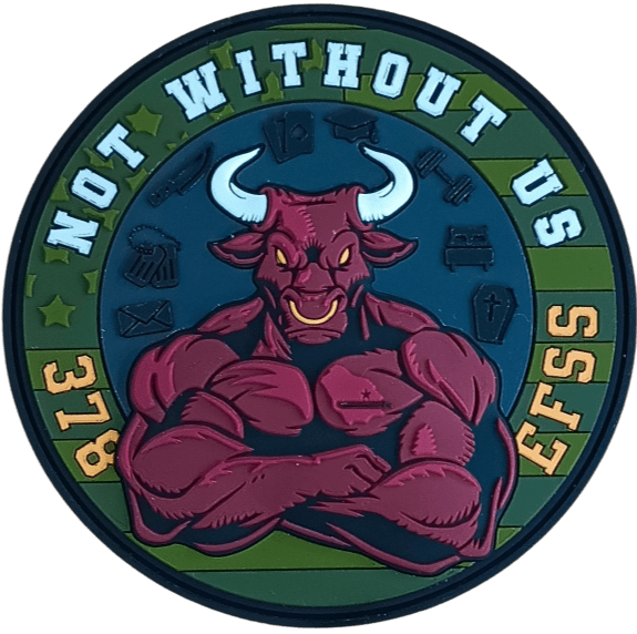 378 EFSS PSAB Not Without Us Minotaur PVC Patch – Badass Patches