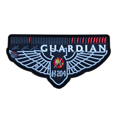 389th FS Nose Art PVC Patch - Guardian 87-0204 – Badass Patches