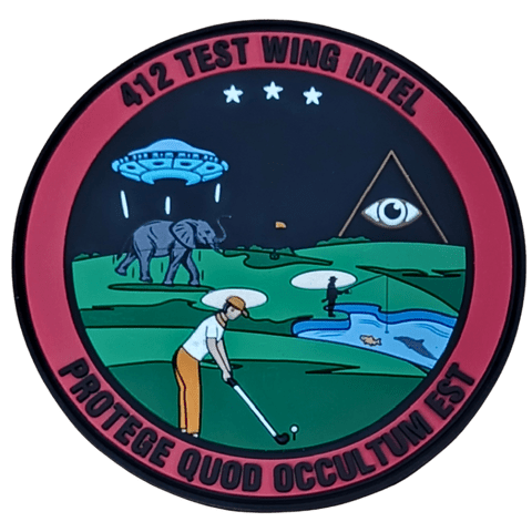 412th Test Wing XP2 Golf PVC Patch - Badass Patches