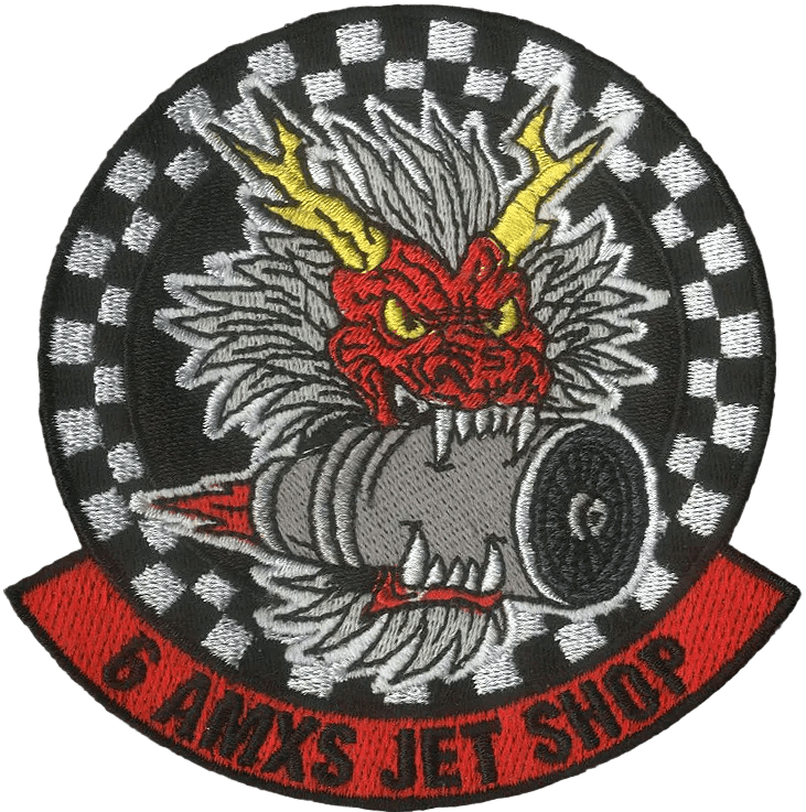 6 AMXS Dragon Jets Embroidered Patch - Badass Patches