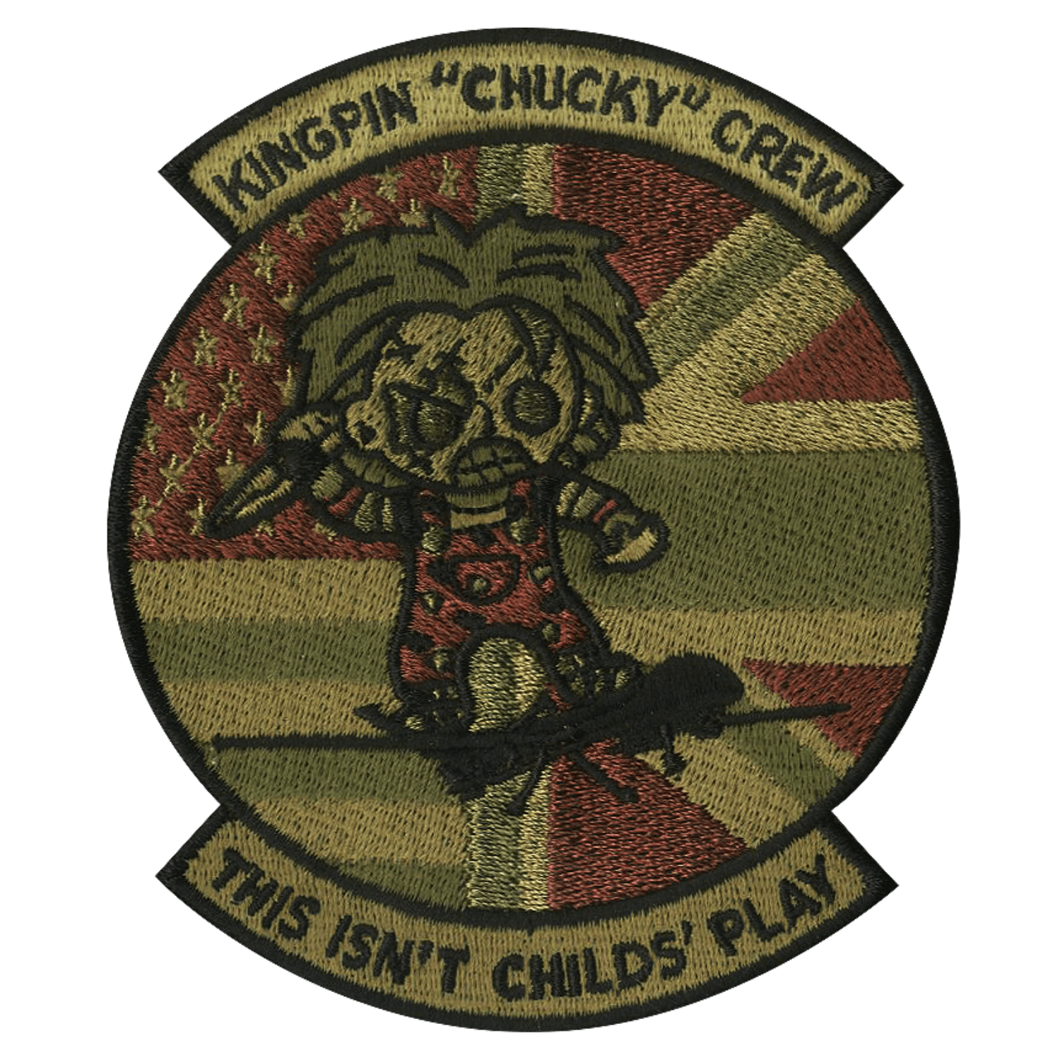 727 EACS Charlie "CHUCKY" Embroidered Patch – Badass Patches