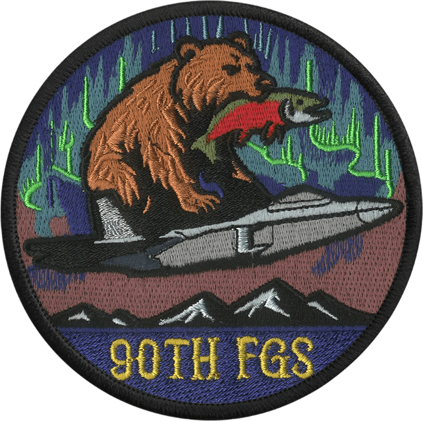 90 FGS Birthday Bear Embroidered Patch - Badass Patches