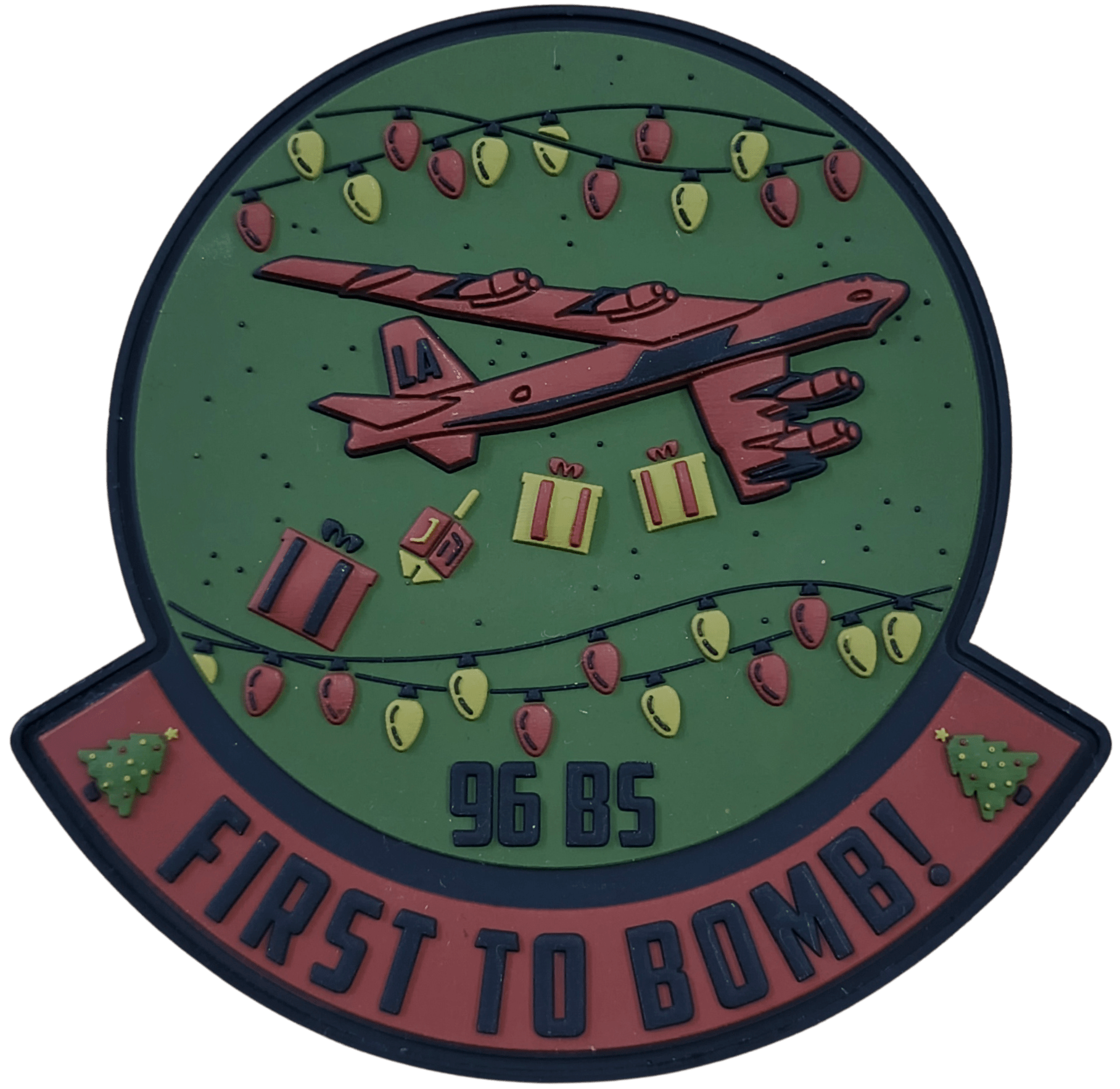 96th BS Christmas Patch (Subdued Version) PVC Patch – Badass Patches