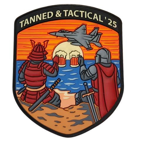 Tanned & Tactical Beach Knights 2025 PVC Patch – Badass Patches