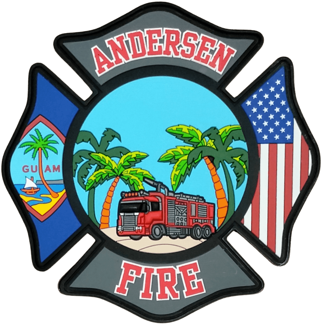 Andersen AFB Fire PVC Patch – Badass Patches