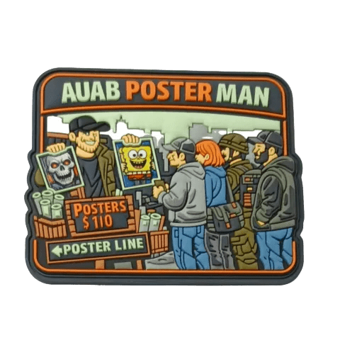 AUAB Poster Man PVC Patch - Badass Patches