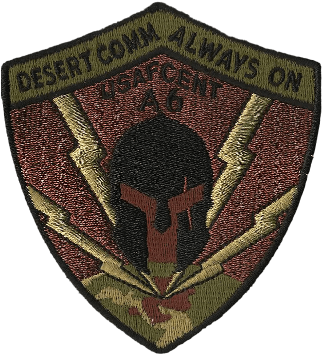 Desert Comm Always On Embroidered Patch - Badass Patches
