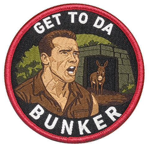 Get To Da Bunker Woven Patch - Badass Patches