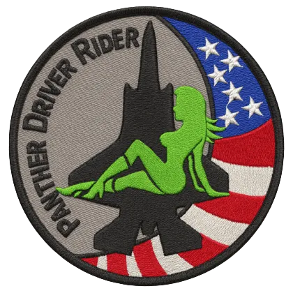 Glow Panther Driver Rider Embroidered Patch – Badass Patches