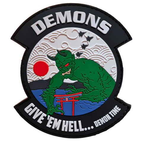 Green Uni Demons PVC Patch – Badass Patches