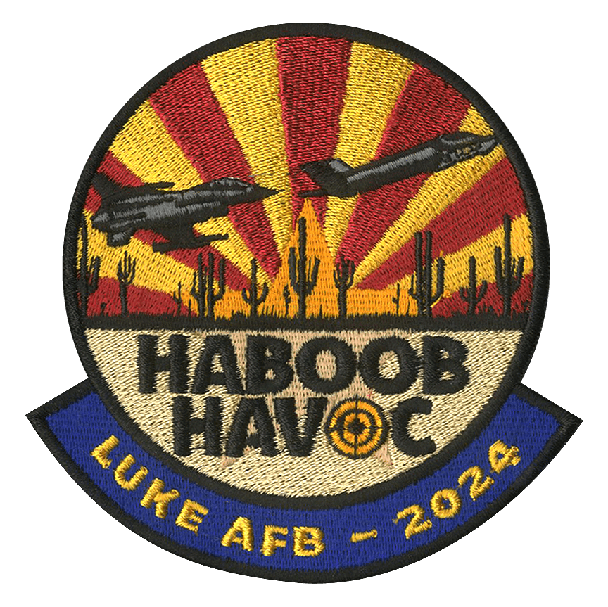 Haboob Havoc Embroidered Patch - Luke AFB 2024 – Badass Patches