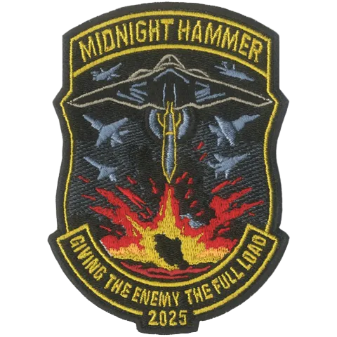 Midnight Hammer Full Load Embroidered Patch – Badass Patches