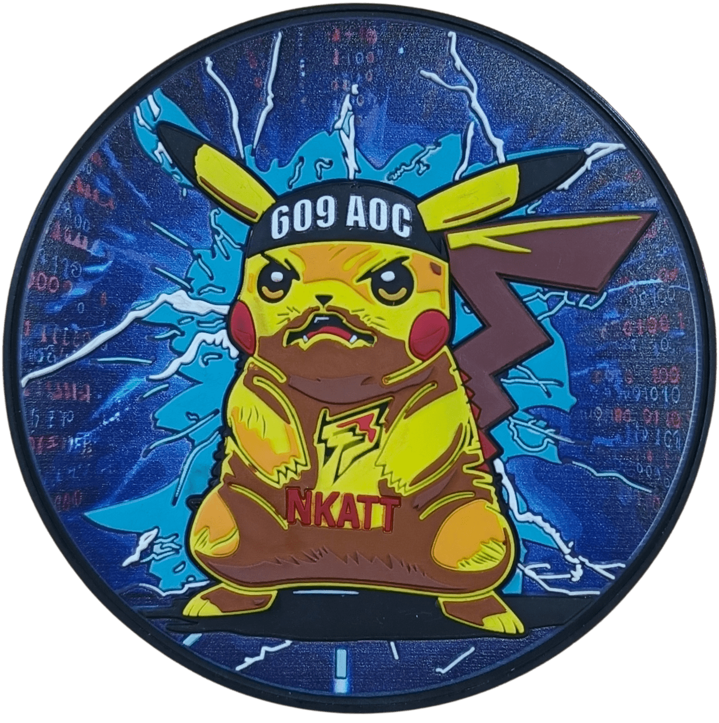 Pika Pika 609 AOC PVC Patch – Badass Patches