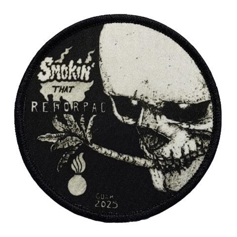 Smokin That Reforpac Skull Sublimated Patch – Badass Patches