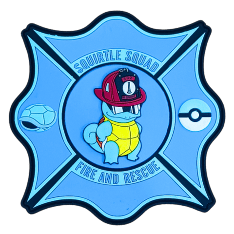 Squirtle Squad PVC Patch – Badass Patches