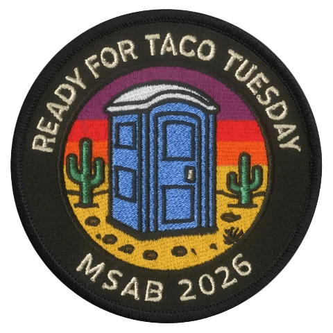 Taco Tuesday MSAB 2026 Embroidered Patch - Badass Patches