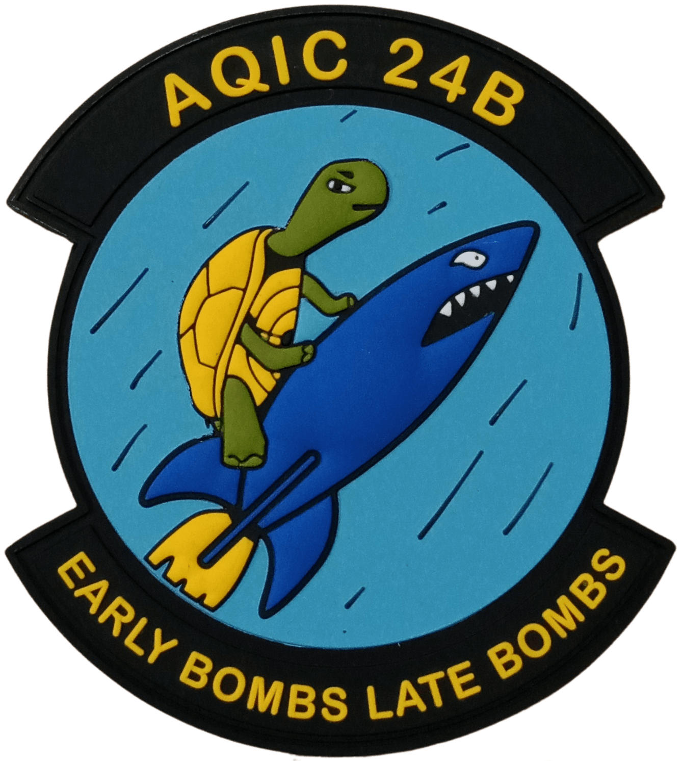 Turtle Shark Rocket AQIC 24B PVC Patch – Badass Patches