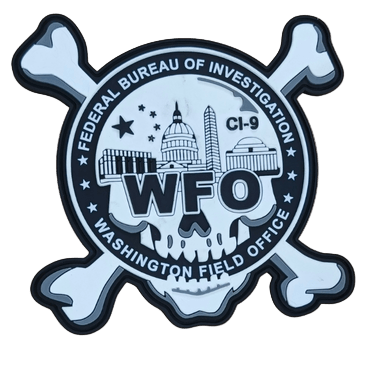 WFO Skull and Crossbones PVC Patch - Badass Patches