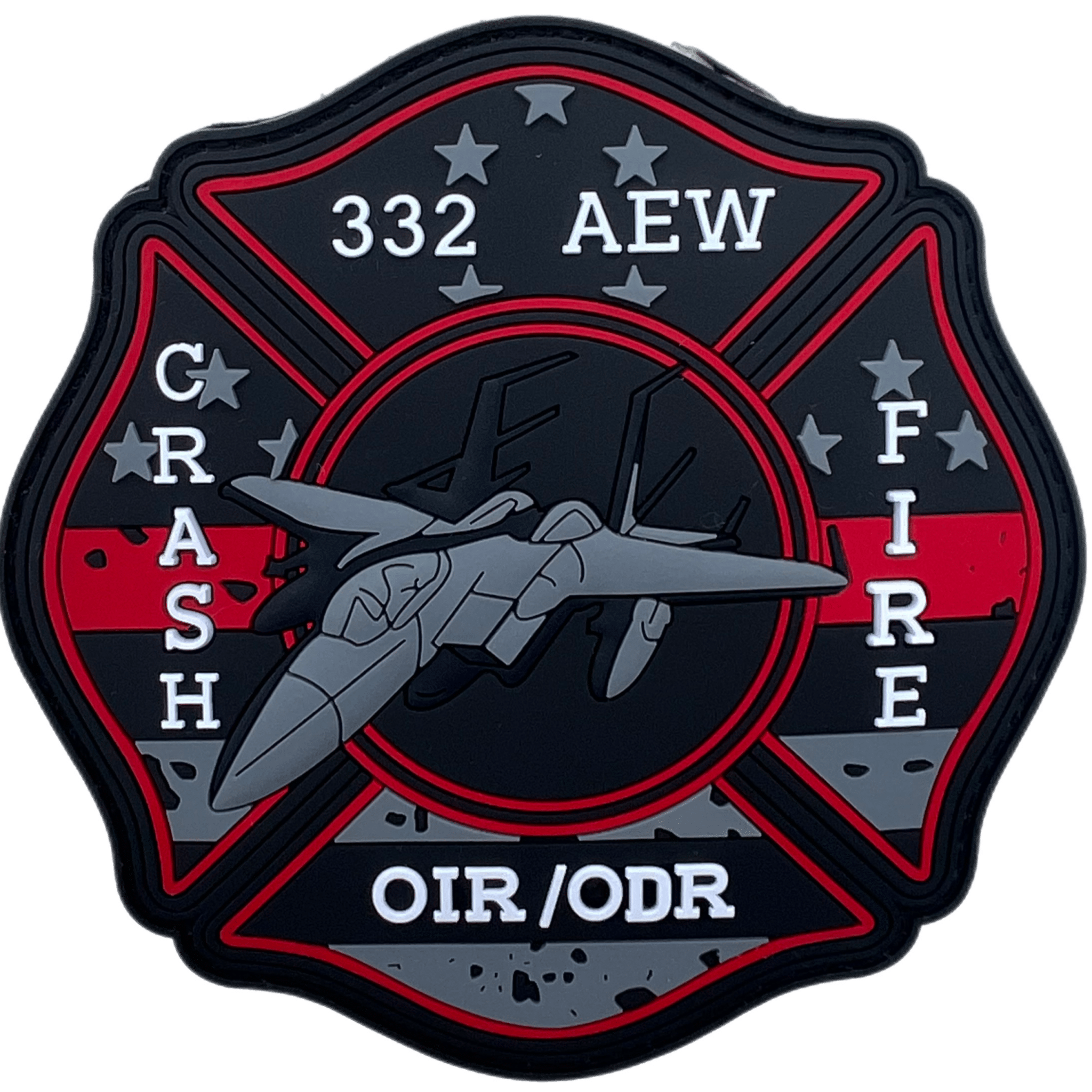 332 AEW Crash Fire OIR/ODR PVC Patch – Badass Patches