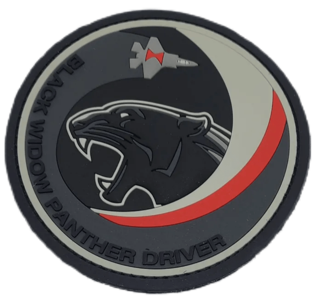 Black Widow Panther Driver PVC Patch – Badass Patches