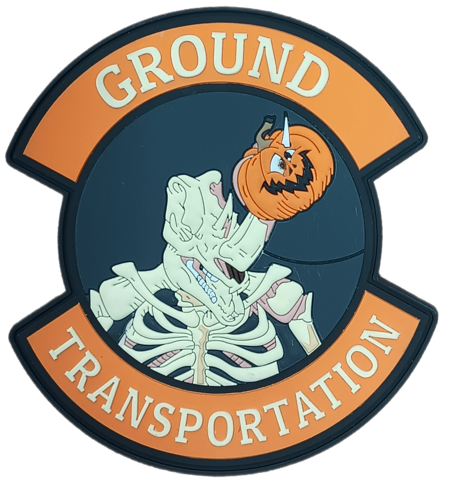 Spooky Ground Transportation Rhino PVC Patch – Badass Patches